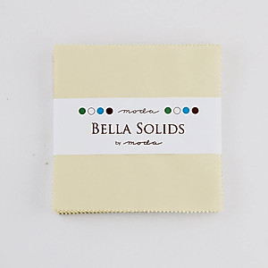 Bella Solids Fig Tree Cream Charm Pack 42 Squares 5" Moda Fabrics 9900PP 67