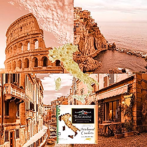 Tuscanini Parchment Crackers, Olive Oil 3.5oz (2 Pack) Paper Thin & Crisp Italian Crackers Seasoned with Olive oil and Salt, Certified Kosher