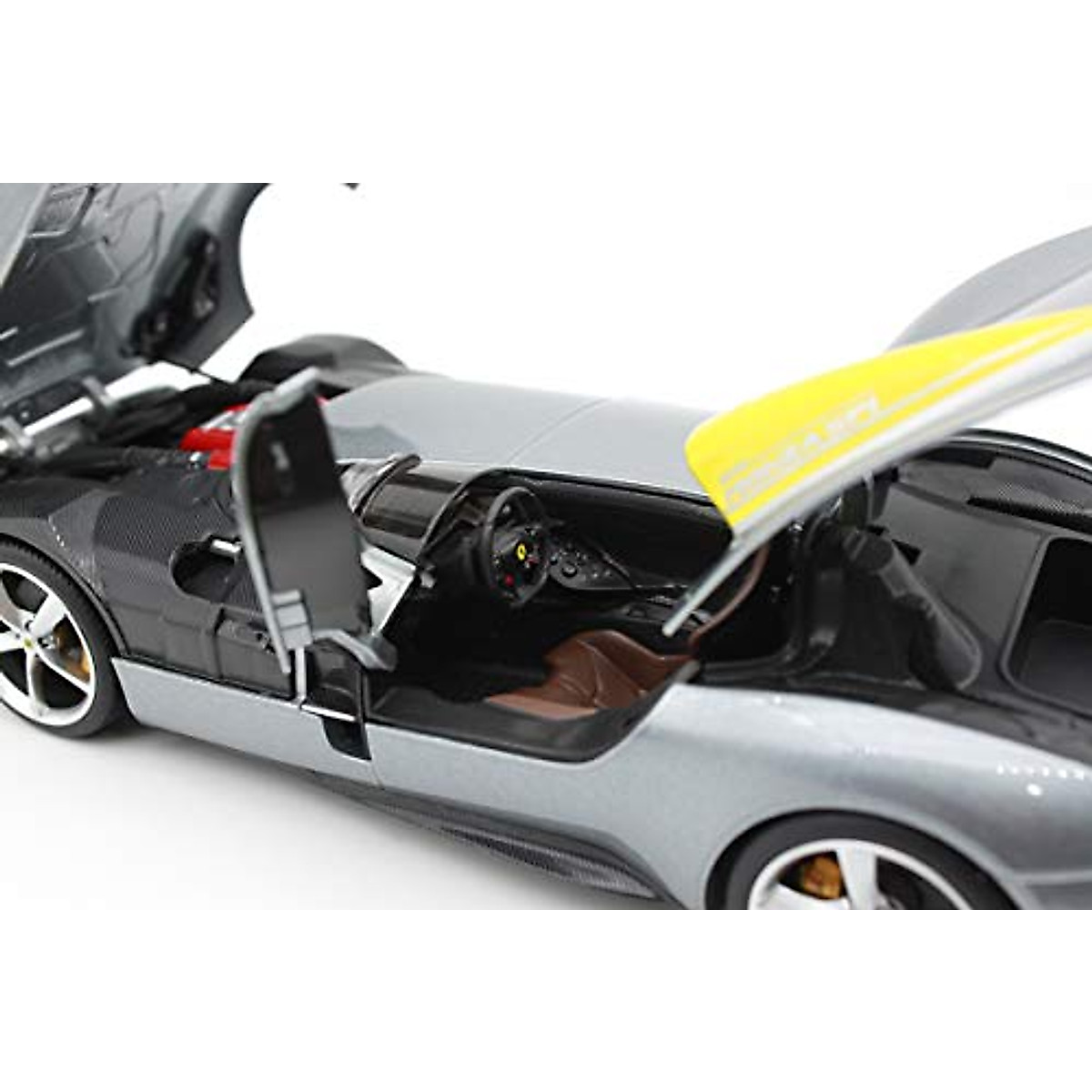 Bburago Ferrari Monza SP1 1/18 Diecast Model Car 16013 Silver
