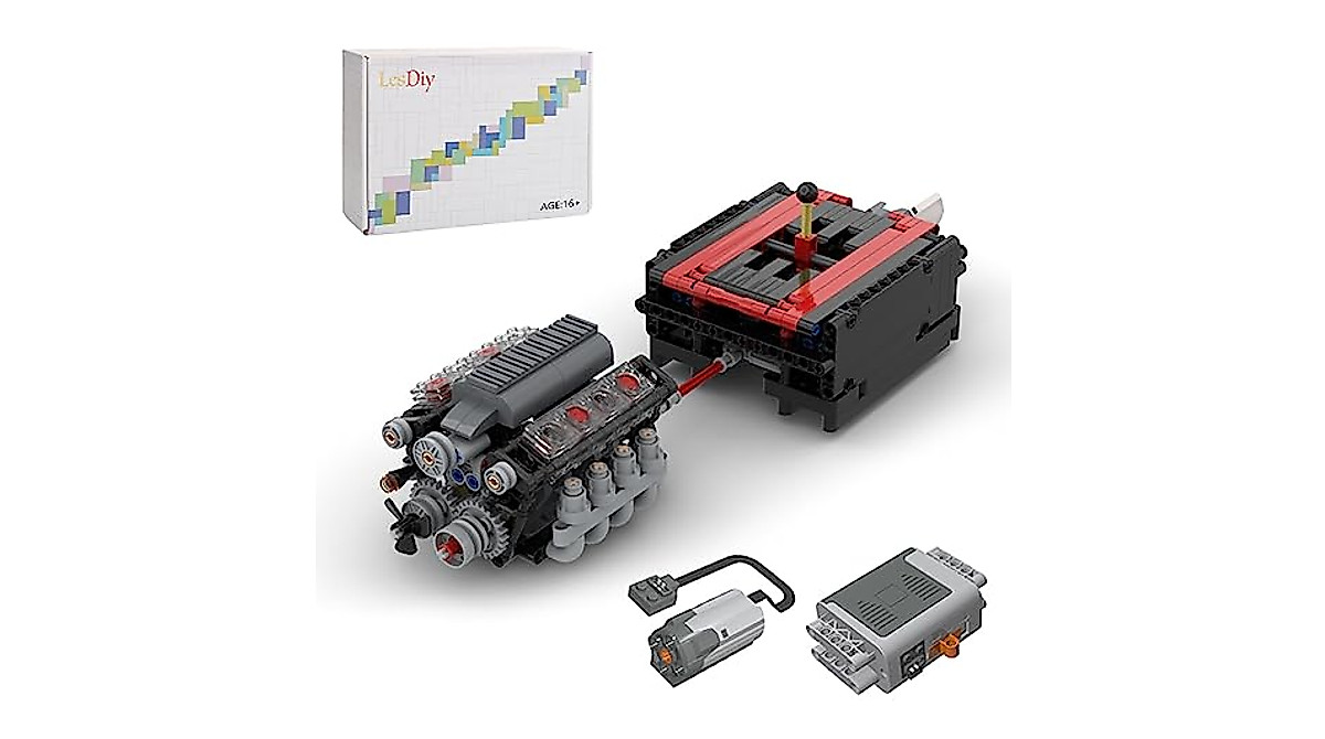 Build a Realistic V8 Engine Model - 568 Pcs Kit