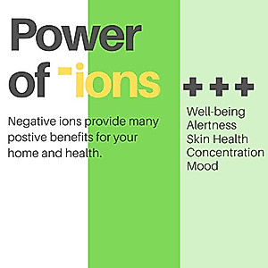 IonPacific ionFan, Portable Air Ionizer/Purifier Fan with Filterless Negative Ion Generator - Ultra High Output 3 Million Negative Ions/Sec Eliminates: Pollutants, Allergens, Germs