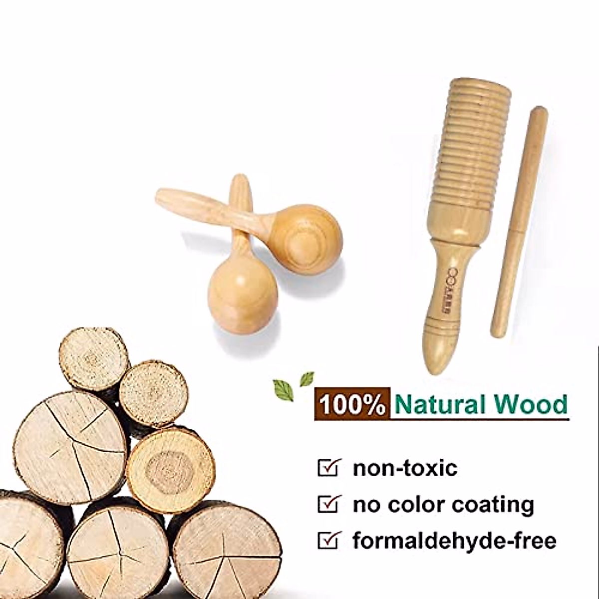 Toddler Educational & Musical Percussion for Kids & Children Instruments Set 14 Pcs, Wooden Percussion Instruments Toys, Baby Rhythm Music Education Toys Set for Preschool Educational Early Learning