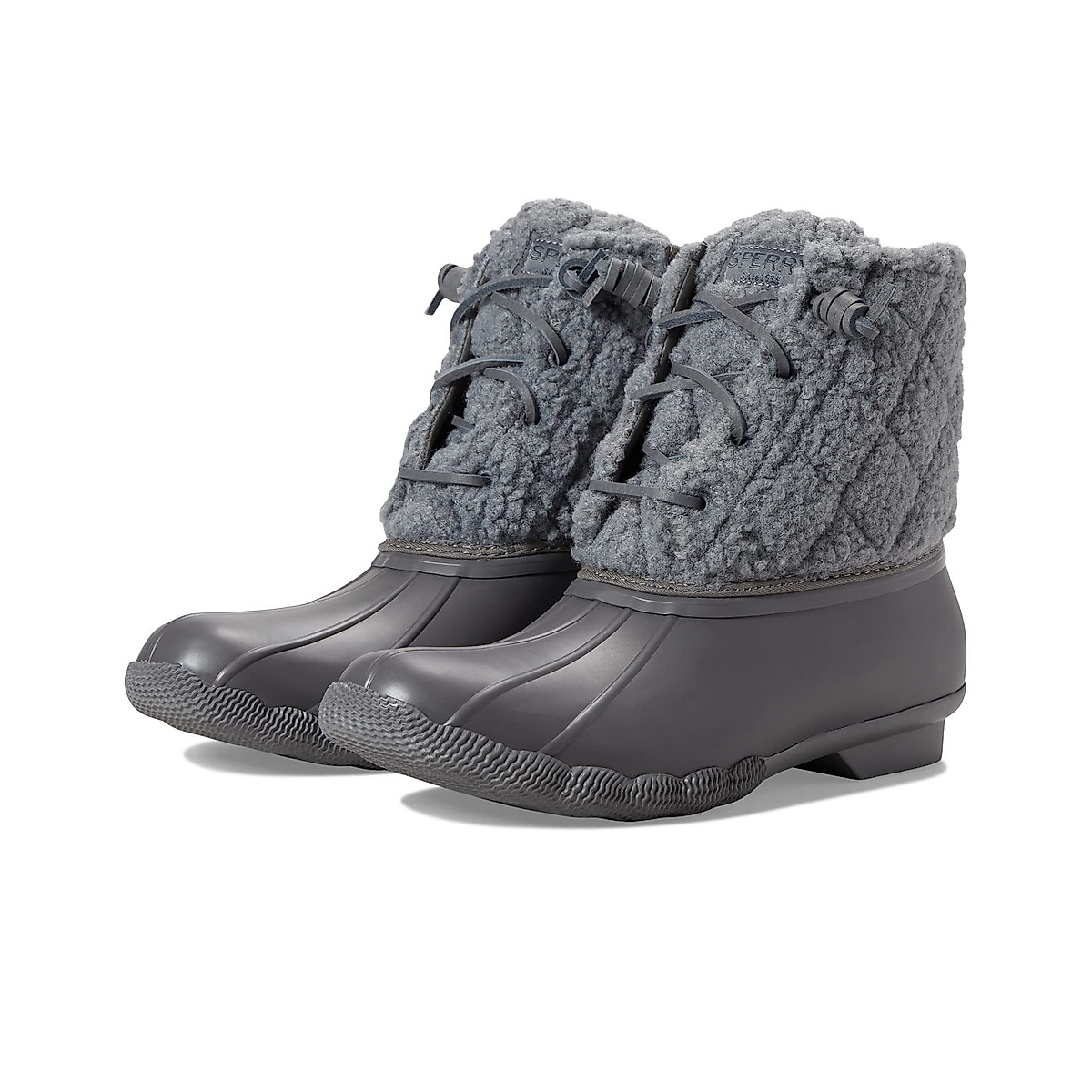 Sperry Women's Winter Boot, Grey/Coin, 10