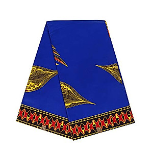 African Fabric 100% Cotton Kente Cloth by The Yard 8 Yards African American Ankara Print Wax Fabric 1088