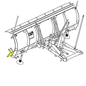 Buyers Products SnowDogg 16120610, Black Steel Cutting Edge for EX75 Plow