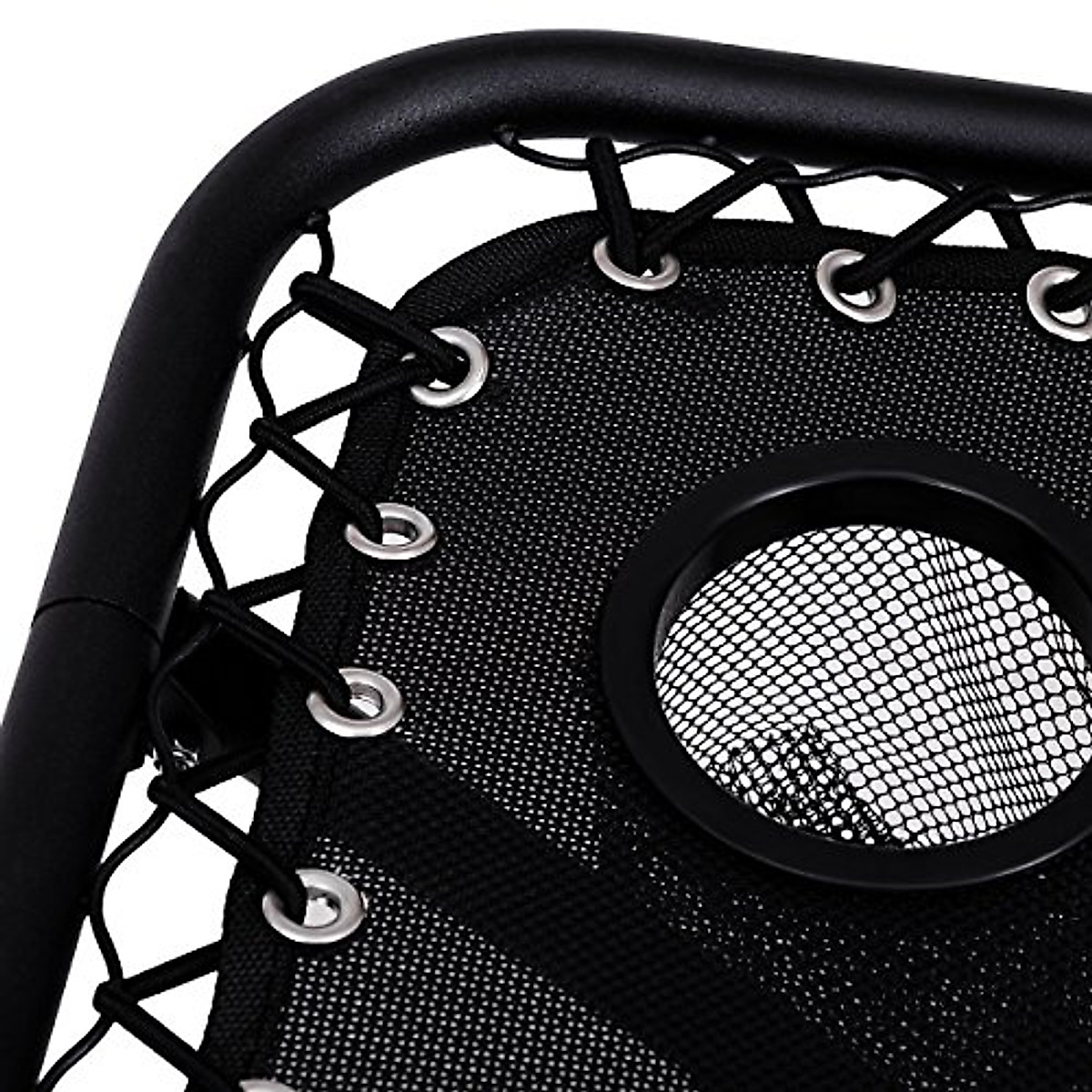 Giantex 3 PCS Zero Gravity Chair Patio Chaise Lounge Chairs Outdoor Yard Pool Recliner Folding Lounge Table Chair Set (Black)