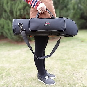 Xinlinke Trumpet Gig Bag 5mm Padded Soft Carrying Case with Single Shoulder Strap