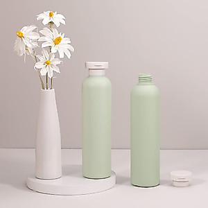 UMETASS 13.5oz Squeeze Bottles with Flip Cap, Refillable Plastic Travel Bottles for Creams, Lotion, Shampoo, Conditioner (2 Pcs)