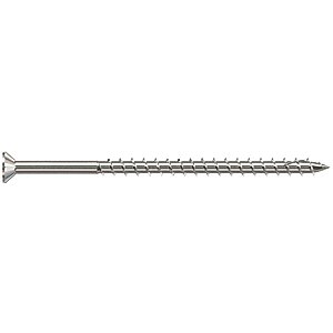 Simpson Strong-Tie T10350WP1 Deck-Drive DWP Wood SS Screw — 10 x 3-1/2 in. T-25, Flat Head, Type 316 (1 lb.)