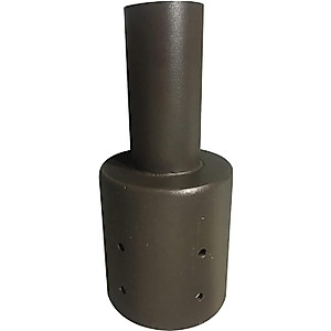 Light Pole Adapter for 3-inch Round Pole, Top Pole Tenon with 2 3/8" Slip Fit Mount, Round Pole Bracket Tenon Adapter for Led Parking Lot Lights Led Shoebox Led Area Light (1 Pack)