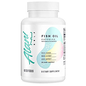 Alani Nu Omega 3 Fish Oil, 1500MG, 800mg EPA, 600mg DHA, Gluten-Free, (60 Softgels) 30 Servings