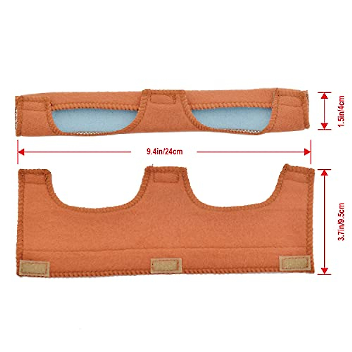 Helmet Comforter Pad Hard Hat Helmet Sweatband Liners Welding Helmet Antiperspirant Belt Welding Hood Air Cushion Sweatband (PaleBrown_10_Pack)