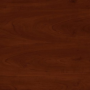 Bush Business Furniture 120W x 48D Boat Shaped Conference Table with Wood Base in Hansen Cherry