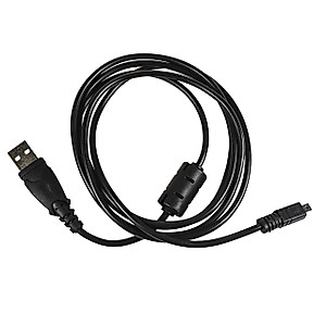 HQRP USB Data Transfer Cable Compatible with Sony Alpha A70 A100 A200 A300 A330 A350 A450 A850 A700 A900 DSLR Digital Camera Cord