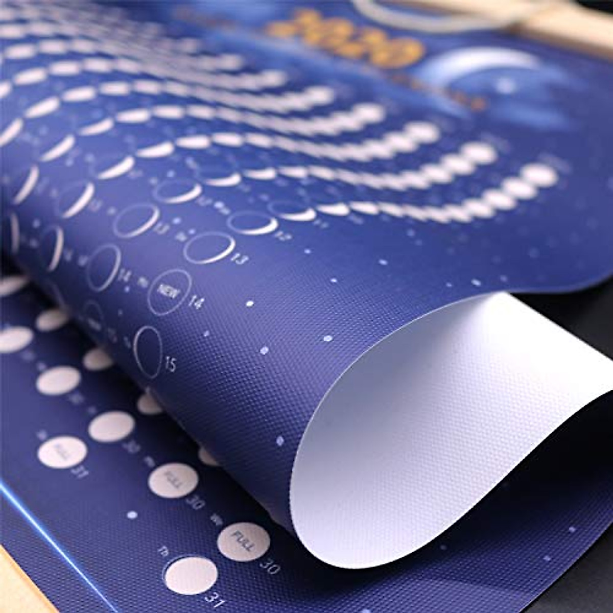 2024 May- 2025 April Moon Phase Calendar Print Poster Vertical Canvas Material Lunar Cycle Chart Ready to Hang with Frame Space Wall Art Decor (16 X 24 Inch)