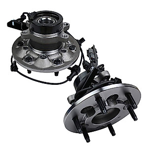 Autoround 4WD Both Front Driver Passenger Side Wheel Bearing and Hub Assembly Compatible with Chevy Colorado, GMC Canyon, Isuzu i-350, i-370 4x4 2004 2005 2006 2007 2008 6 Lug w/ABS 515111 515110