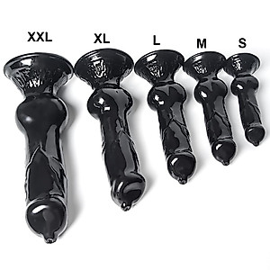 Realistic Huge Wolf Dog Dildo: 11.4 Inch Black Dildo with Extra Large Knot and Suction Cup - Thick Wolf Monster XL Dildo - Long and Wide Dildo for Anal Pleasure - Giant Toy for Women and Couples