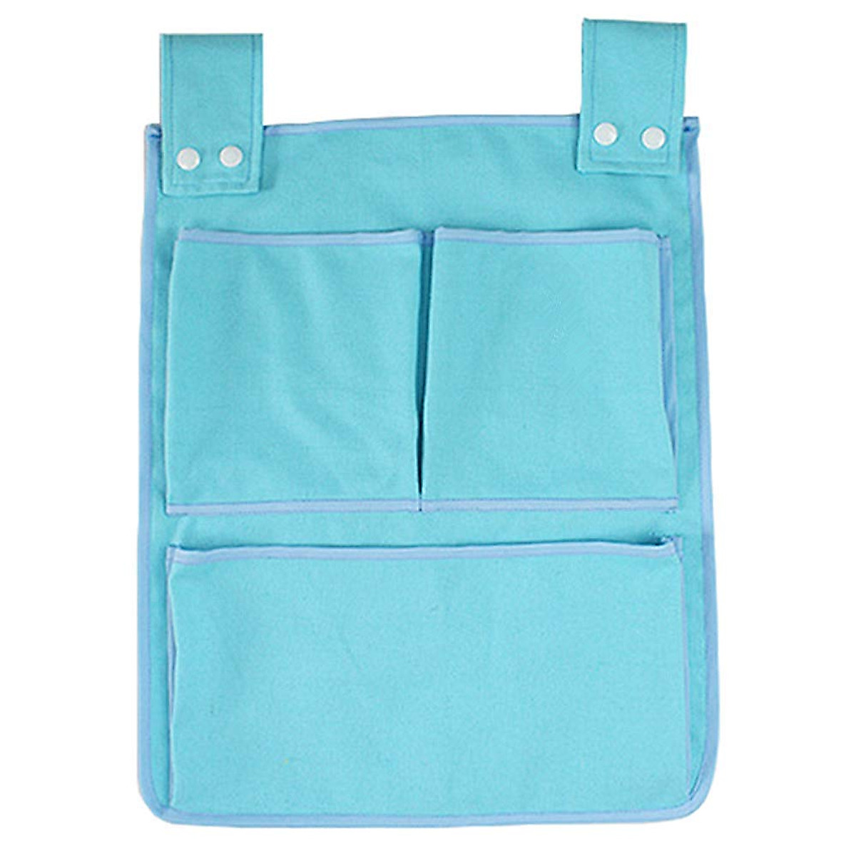 SiyuXinyi Pockets Bedside Storage Bag Caddy Hanging Diaper Organization for Baby Essentials, Hang on Crib, Practical Hanging Storage Bag， Suitable Dormitory, Double Bed, Bedside Storage！（Blue）
