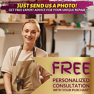 COCONIX Leather & Vinyl Repair Kit - Brown & Shades | Fix Tears, Holes, Scratches, and Peeling on Leather and Vinyl Furniture, Car Seats, and Jackets | Easy Application with Customizable Colors