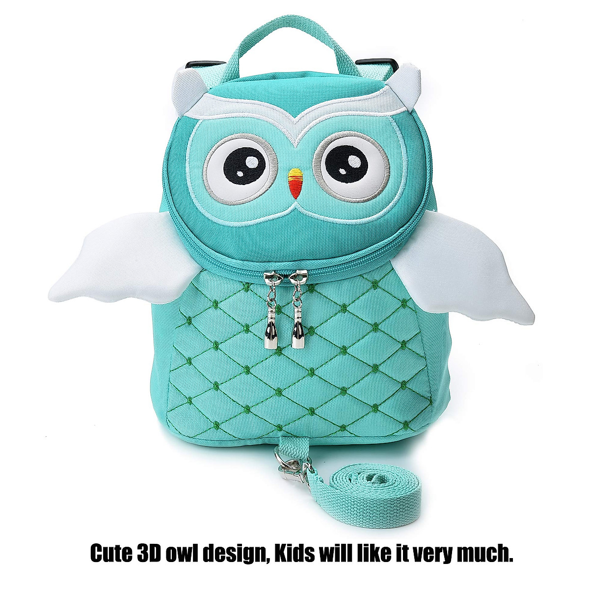 Toddler Harness Leashes - Toddler Anti-Lost Harness Backpack, Yuepin Kids Harness Children Leash Cute Owl Kids Walking Wristband Assistant Strap Belt for Parent Girls Outdoor Activity (Green)
