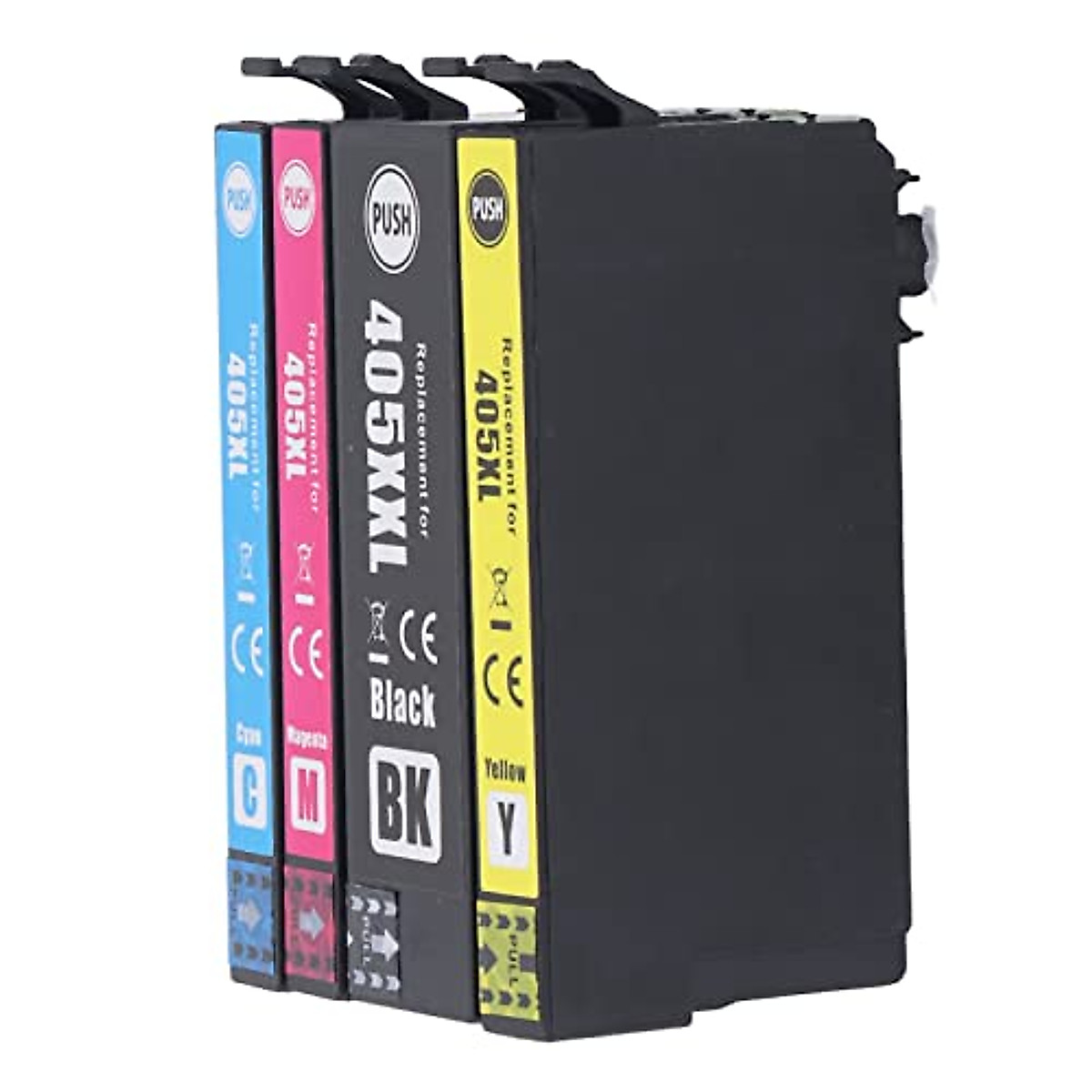 Fafeicy 4Pcs Printer Ink Cartridge, BK C M Y Output Printer Ink Cartridge Set, for Print Photos, Test Papers and Documents