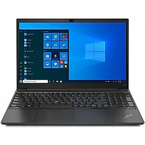 Lenovo ThinkPad E15 Gen 2 Intel Laptop, 15.6" FHD IPS Display, Intel 4-Core i7-1165G7 Processor, 32GB DDR4, 1TB PCIe SSD, Webcam, Backlit Keyboard, Fingerprint Reader, Thunderbolt 4, Windows 11 Pro