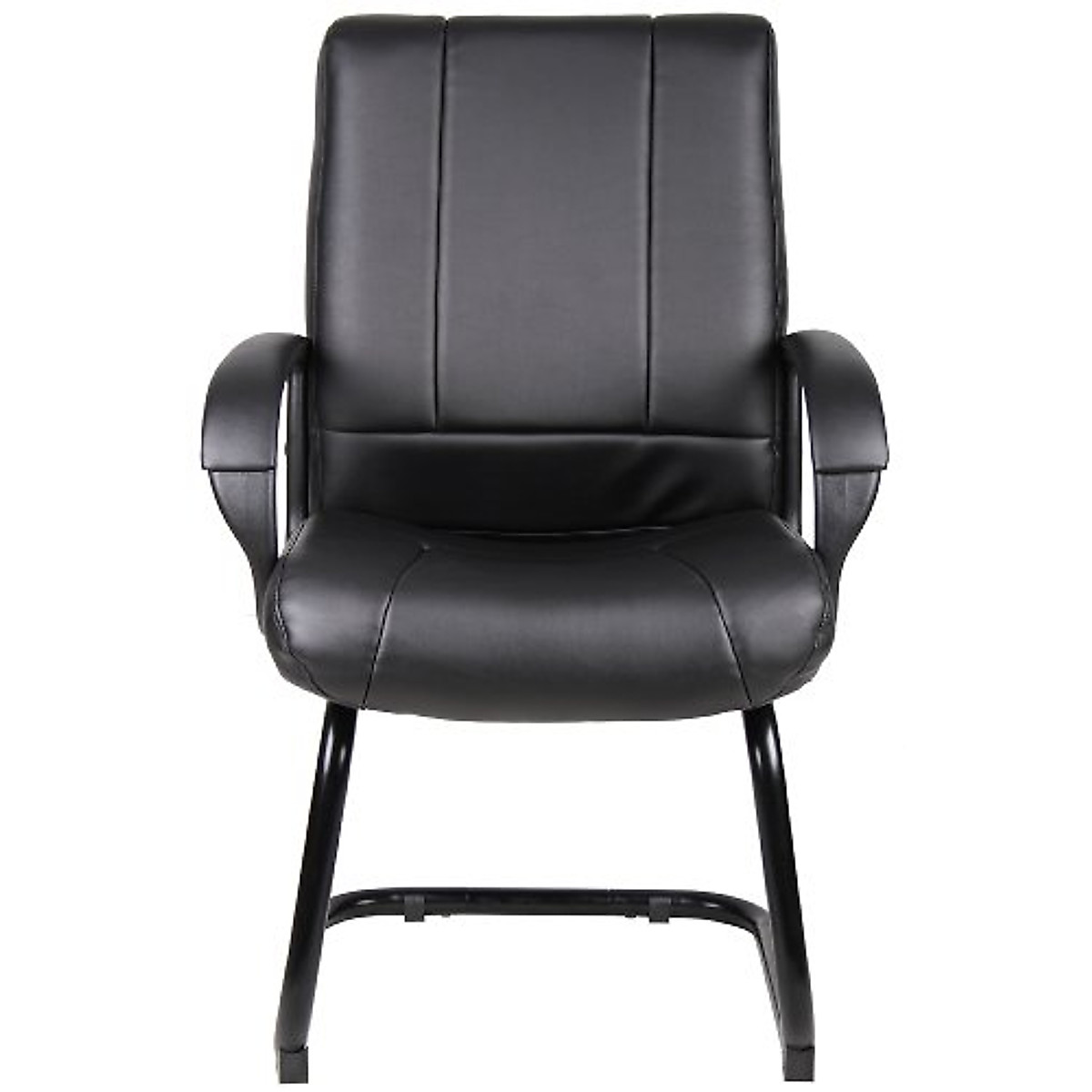 Boss Office Products Coressoft Mid Back Guest Chair in Black