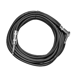 Seismic Audio SAGC20R-Red Red 20-Feet Right Angle to Straight Guitar Cable