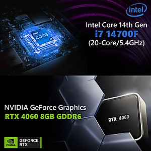 Alienware Aurora R16 Gaming Desktop, NVIDIA GeForce RTX 4060 8GB GDDR6, Intel Core i7 14700F, 16GB DDR5 RAM, 256GB SSD, 1TB HDD, GAMINGMOUSE, Windows 11