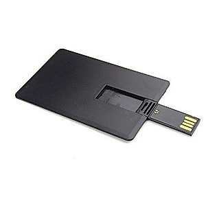 KINMIN Credit Card USB Flash Drive 64GB 50 Pack Business Card Bank Card Shape Flash Drive Memory Stick Key Credit USB Drive Black