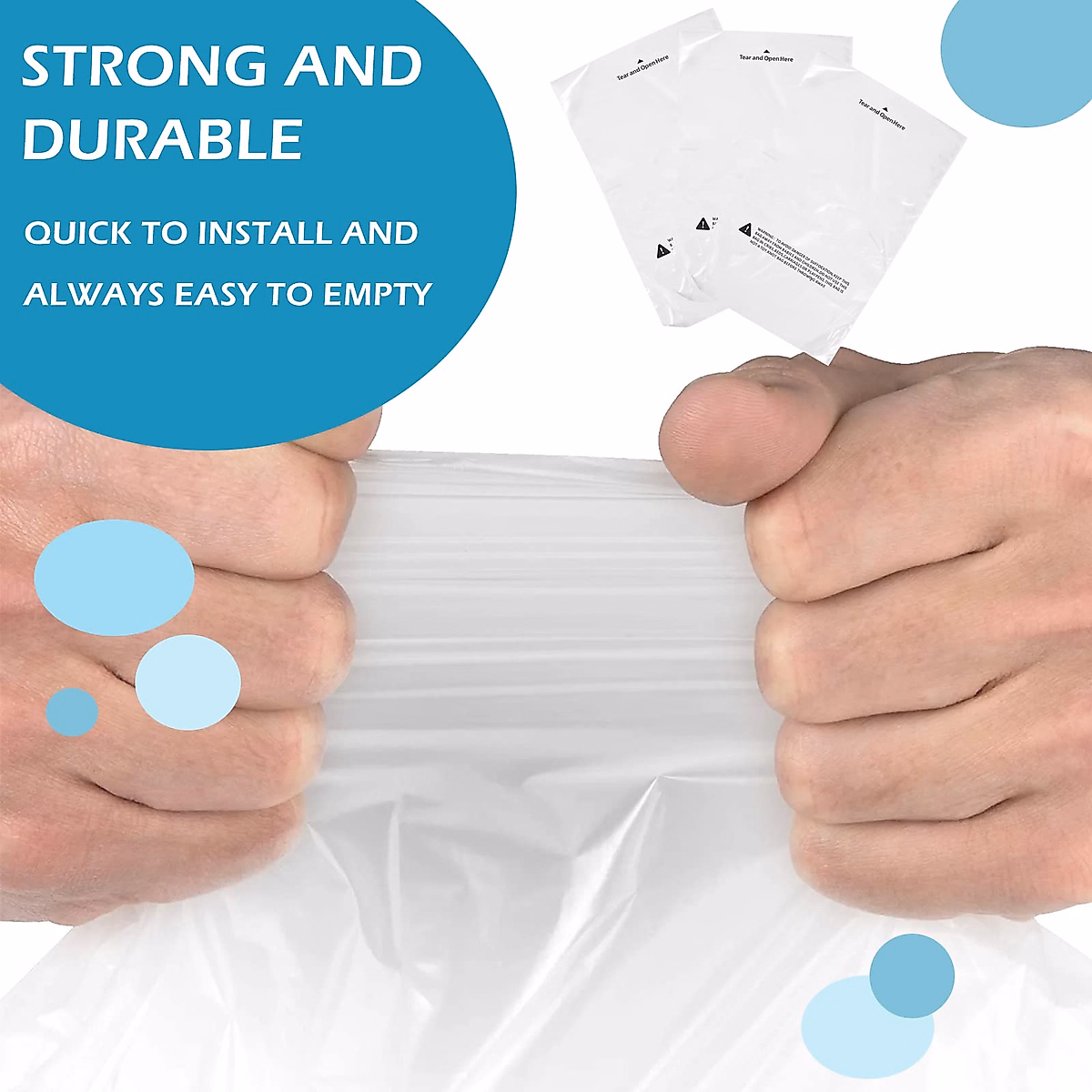 Lisyee 120 Count Waste Drawer Liners Bags Compatible with All Litter Box Robot Models, 9-11 Gallons Litter Box Liners