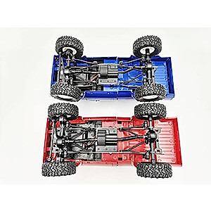 FMTStore WPL C24 1/16 2.4GHz 4WD RC Car Crawler Headlight Remote Control Crawler Off-Road Pick-up Truck RTR Toy Boy, Girl and Adult (Blue)