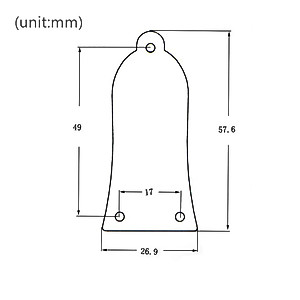 JD Chrome Plated Metal Guitar Truss Rod Cover Fit Epiphone Les Paul & SG Parts (Black)