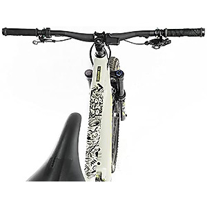 All Mountain Style Bike Frame Protector Extra - Universal Fit, 10-Piece Set for Down Tube, Chainstay, Cable Wear, High-Impact Honeycomb PVC