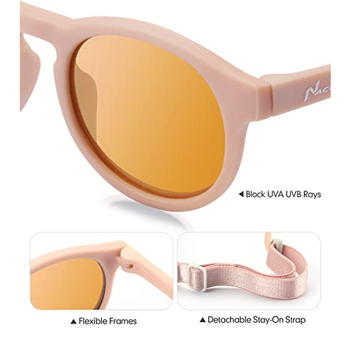NACUWA Baby Sunglasses (Peach)