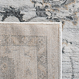 SAFAVIEH Isabella Collection Area Rug - 8' x 10', Light Grey & Cream, Oriental Design, Non-Shedding & Easy Care, Ideal for High Traffic Areas in Living Room, Bedroom (ISA940G)