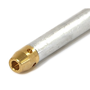 Forney 75337 Air Blow Gun, Lever-Type with 4-Foot Extension and Rubber Tip, 1/4-Inch Female Inlet , Blue