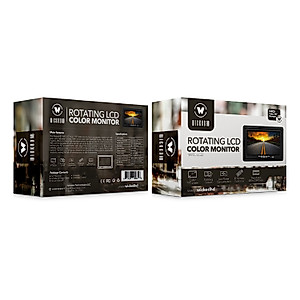 WickedHD WRC-LCD 7 Inch High Resolution Rotating Color TFT LCD Display Monitor with Remote Control and Mounting Bracket