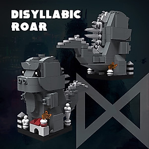 VONADO Dinosaur Building Blocks - Action Figure Monsters from Monster Series Toys, Educational Mini Tyrannosaurus Building Toys, Creative Play Building Bricks Set for 6+ Kids Gift(220 PCS)