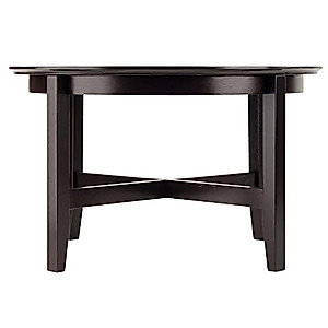Winsome Wood Toby Occasional Table, Espresso, 30 x 30 x 18.11