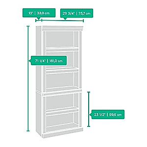 Sauder 5 tier Heritage Hill Library - Classic Cherry finish