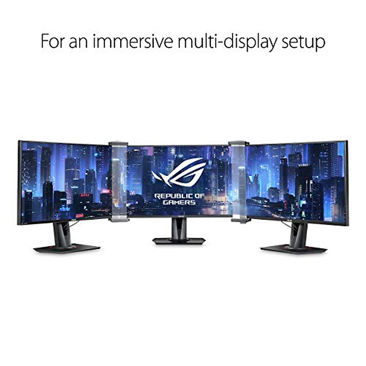 ASUS ROG Bezel-Free Kit ABF01 Universal Multi-Monitor Setup with Optical Micro-structures Easy Assembly (Set of 2)