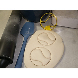 TENNIS BALL RACKET COURT SPORT ATHLETICS SET OF 3 COOKIE CUTTERS MADE IN USA PR1373