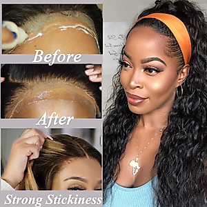 Sajoo Hair Replacement Adhesive and Wig Glue Remover,Tape in Extension Remover and Hair Pieces Replacement Strong Hold Adhesive Lace Glue Invisible Bonding,Frontal Toupee Hair Systems