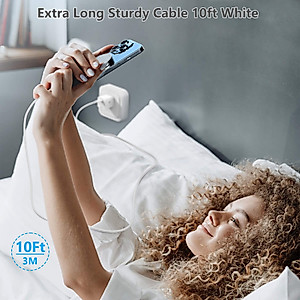 ZEROLEMON Magnetic Wireless Charger [10ft], Compatible with Mag-Safe Charger, Fast Wireless Charging Pad for iPhone 12/13/14/15 Pro Max, iPhone 14/15 Plus, iPhone 13/12 Mini, AirPods - White