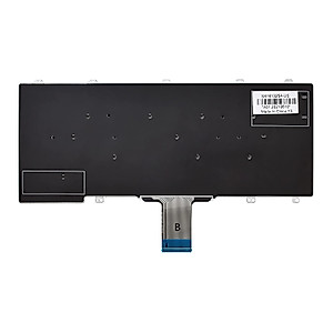 SUNMALL Replacement Keyboard Compatible with Dell Latitude 3150 3160 3350 5250 P25S 7250 E5250 E5270 E7250 without Frame Black US Layout