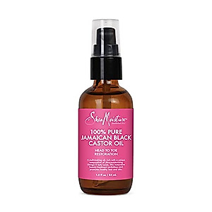 SheaMoisture Head To Toe Oil and Hair Oil for Dry Hair and Skin Jamaican Black Castor Oil Paraben Free Hair Oil, Body Oil 1.8 oz