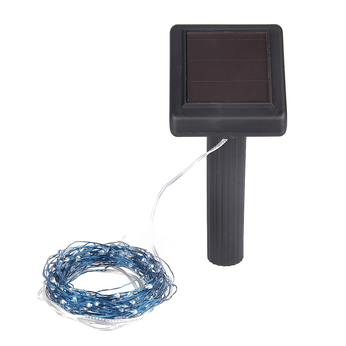 Solar Powered String Lights, 100 LED Copper Wire Lights, Waterproof Starry String Lights, Indoor/Outdoor Solar Decoration Lights For Gardens, Patios, Homes, Parties: 20 ft, Blue