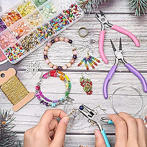 Jewelry Pliers, SONGIN 3 Pack Jewelry Pliers Set Tools Includes Needle Nose Pliers Round Nose Pliers Wire Cutters Chain Nose Pliers for Jewelry Making Repair, Wire Wrapping, Beading and Crafts