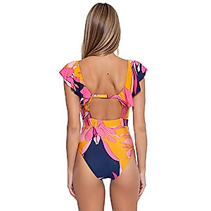 Trina Turk Breeze Ruffle One-Piece Multi 6